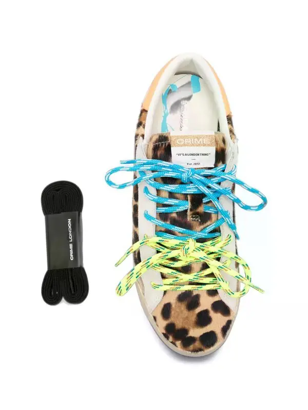 CRIME LONDON Leopard-print Sneakers