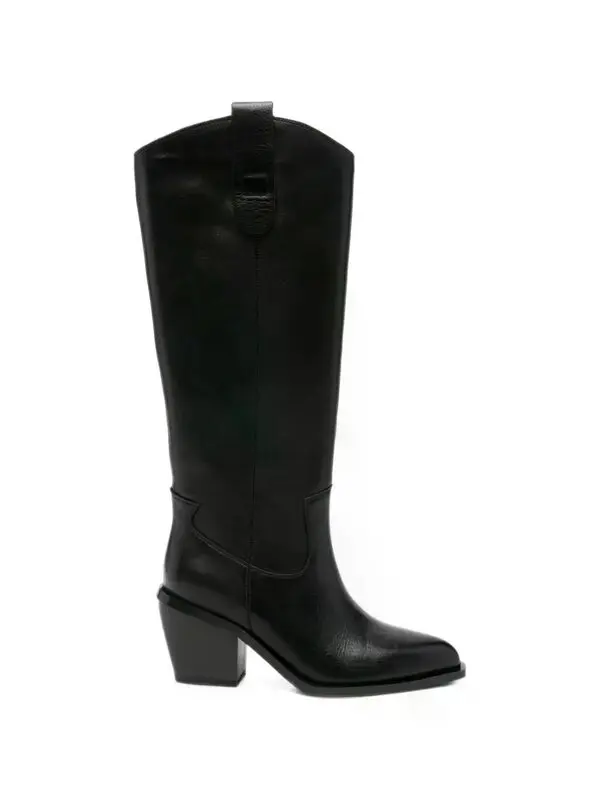 LINDA BAUMANN Leather Knee-high Boots