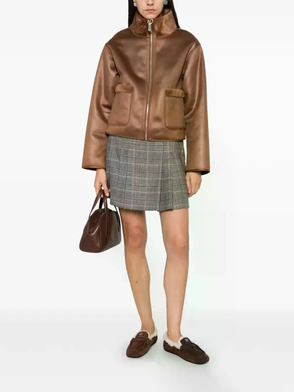 PENNYBLACK Check Pleated Mini Skirt