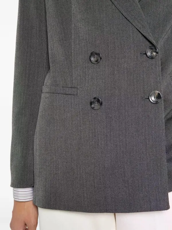 PENNYBLACK Double-breasted Herringbone-pattern Blazer