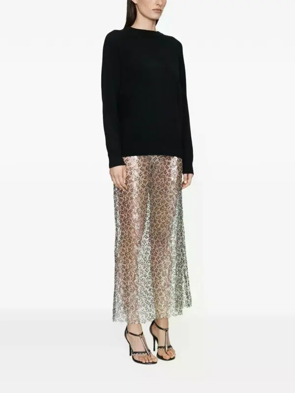 Christopher Esber Sequin-embroidered Lace Maxi Skirt