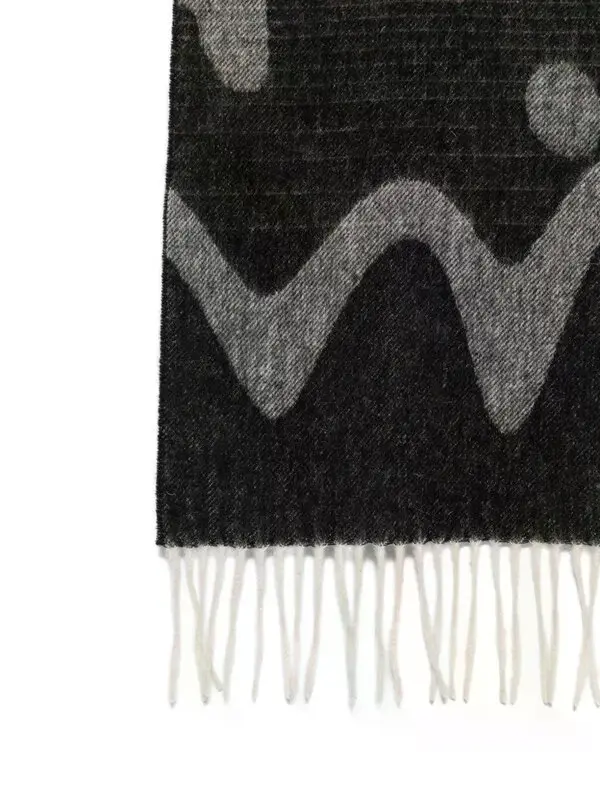 Paul Smith Logo-print Fringed Scarf