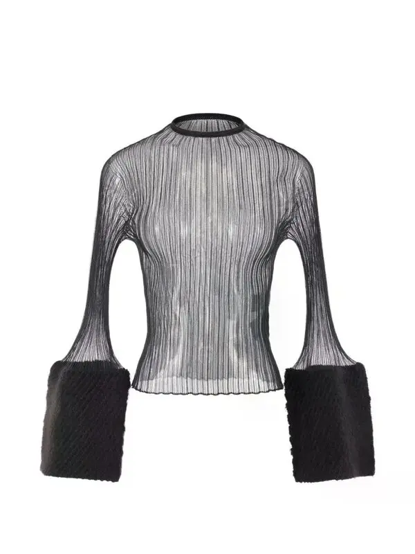 CFCL Ribbed-knit Long-sleeve Top