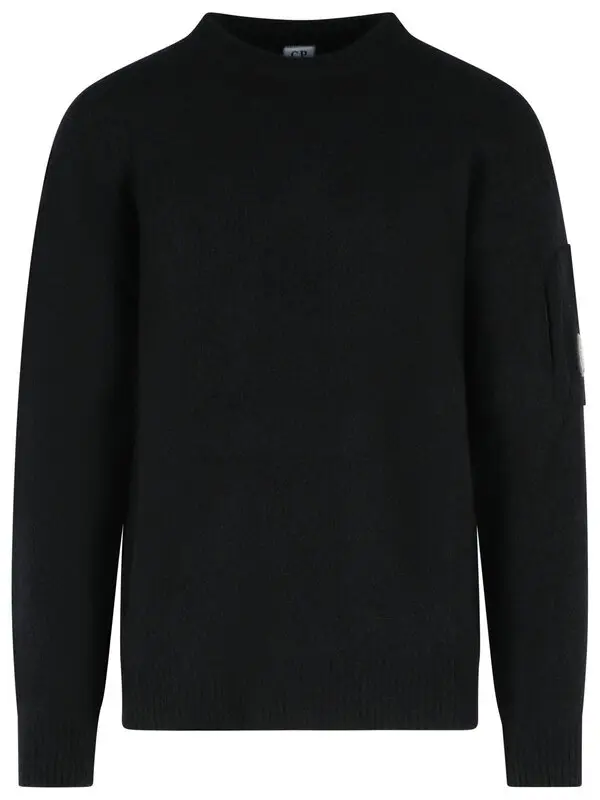 C.P. COMPANY Wool Blend Sweater - Black