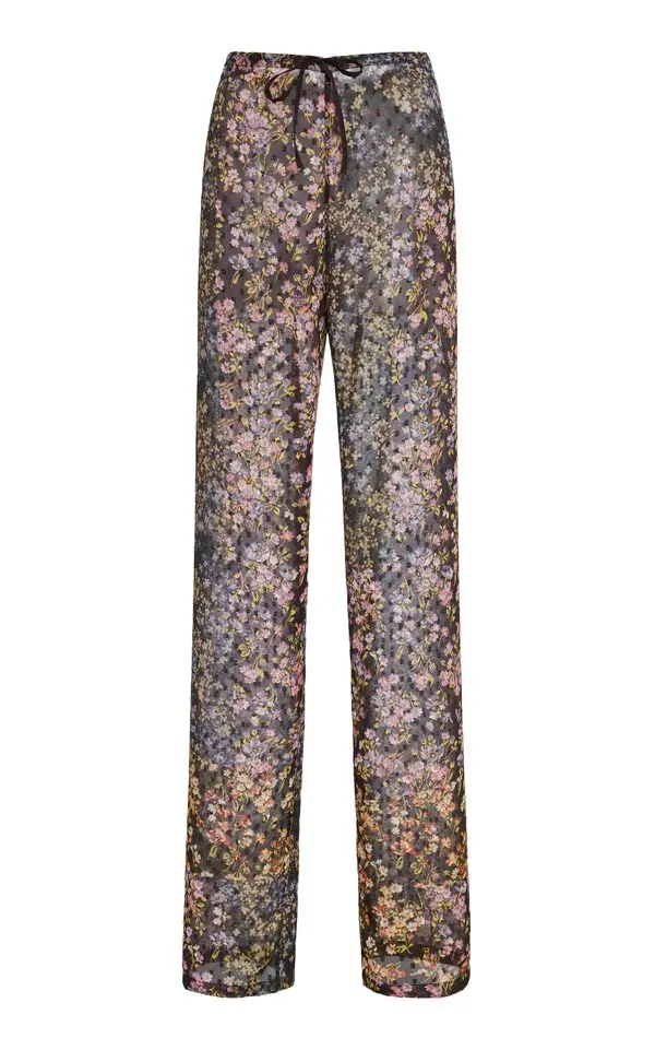 Dries Van Noten Pachas Drawstring Straight-leg Pants