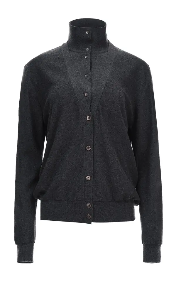Source Unknown Fabbie Wool Cardigan - Black