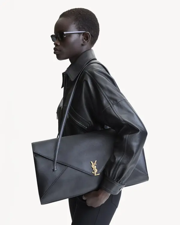 Saint Laurent Simone Large In Soft Leather