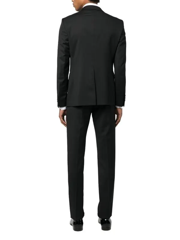 Tagliatore Two-piece Wool Dress - Black