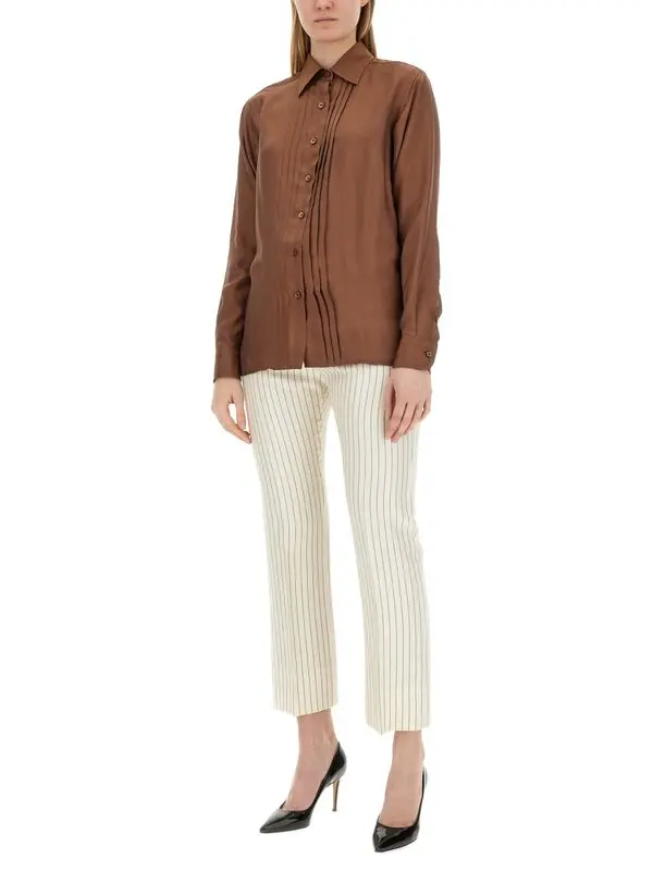 TOM FORD Twill Shirt - Brown