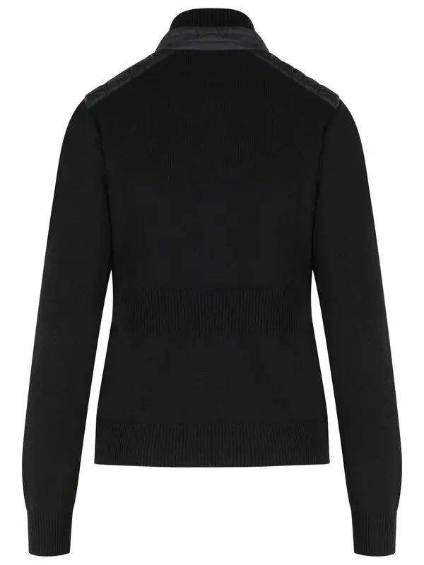 Moncler Virgin Wool Blend Padded Cardigan