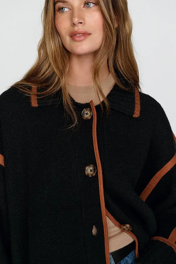 Anthropologie Overd Collared Cardigan
