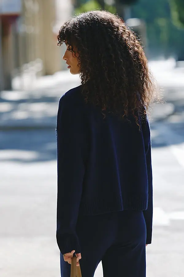 Z Supply Slowdown Collared Cardigan Sweater - Navy
