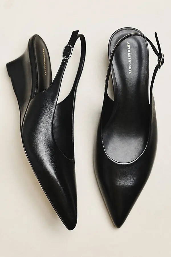 Anthropologie Slgback Wedge Heels
