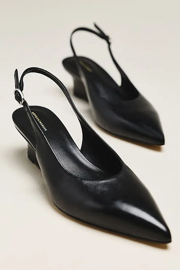 Anthropologie Slgback Wedge Heels