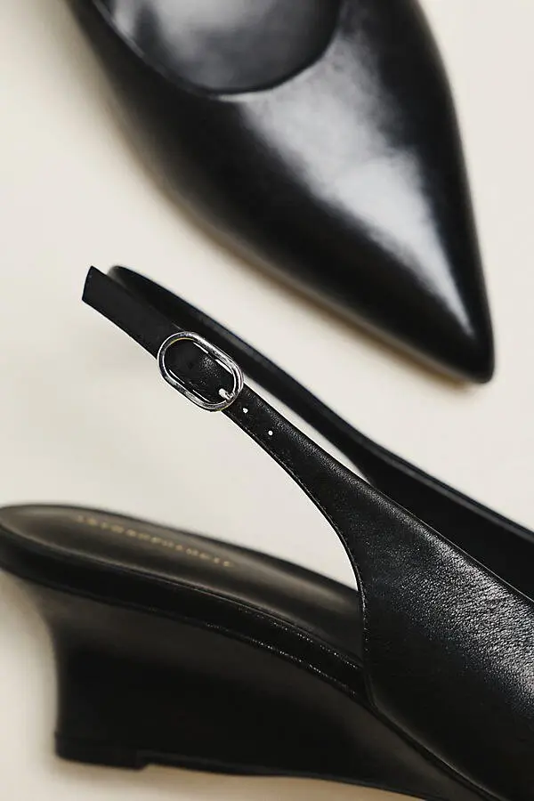 Anthropologie Slgback Wedge Heels
