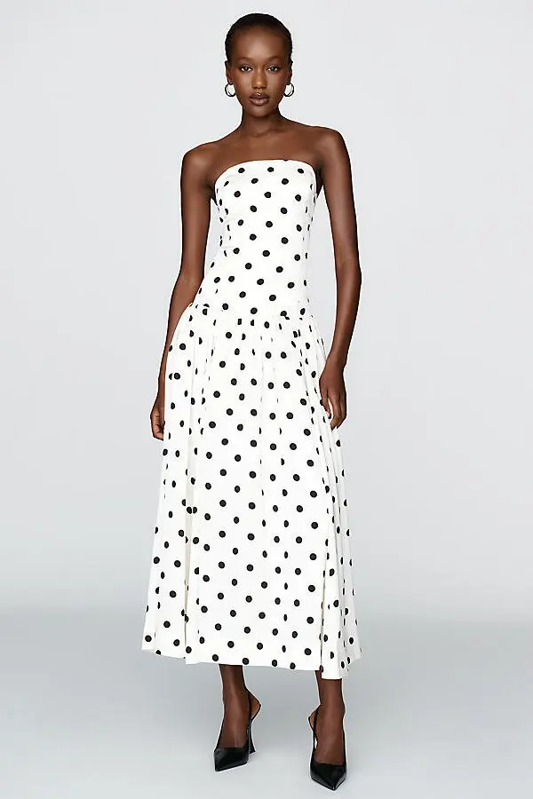 Endless Rose Cotton Len Blend Midi Dress