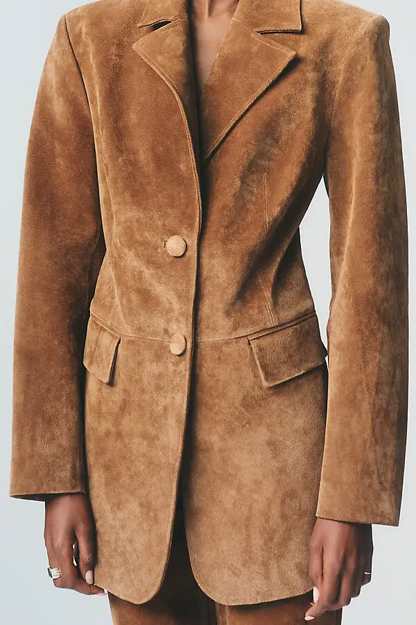 Avec Les Filles Suede Blazer Jacket