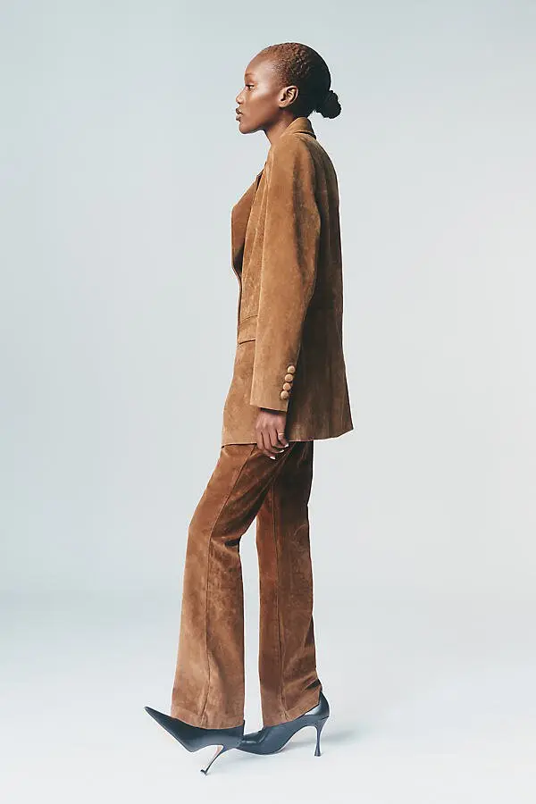 Avec Les Filles Suede Blazer Jacket