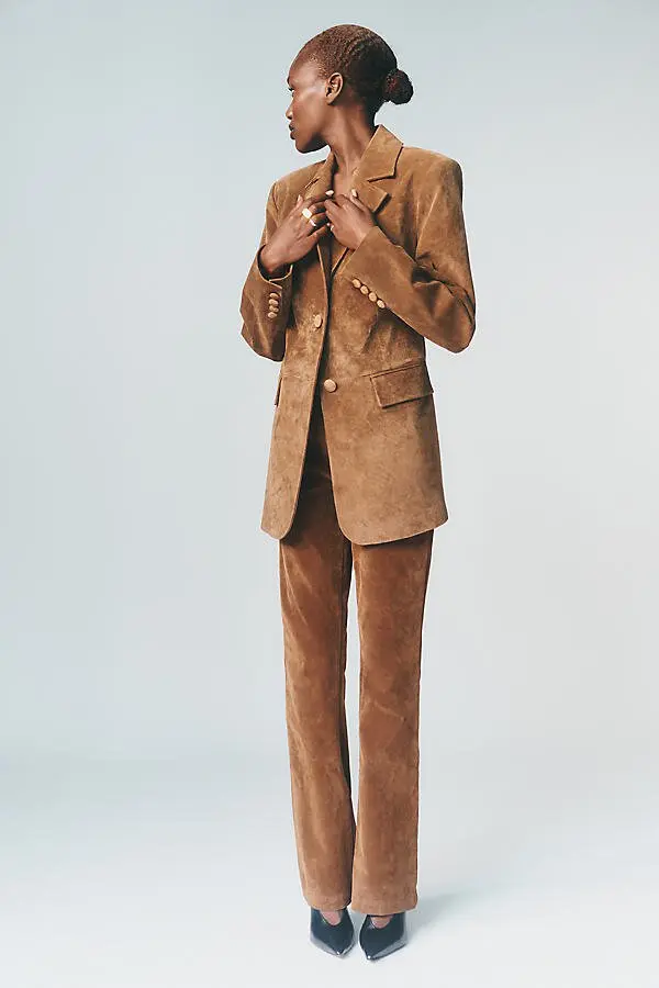 Avec Les Filles Suede Blazer Jacket