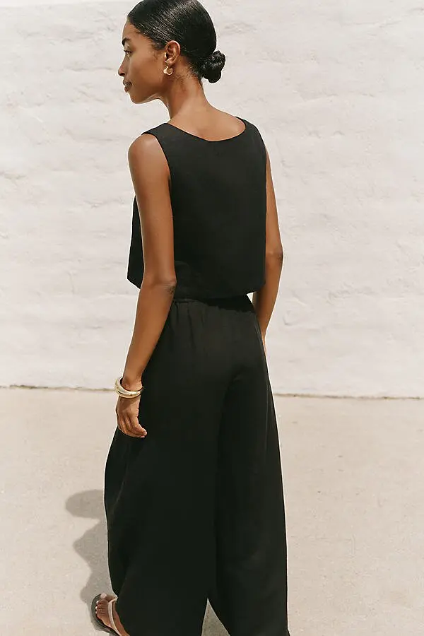 L*Space Rylee Len Blend Wide Leg Pants - Black