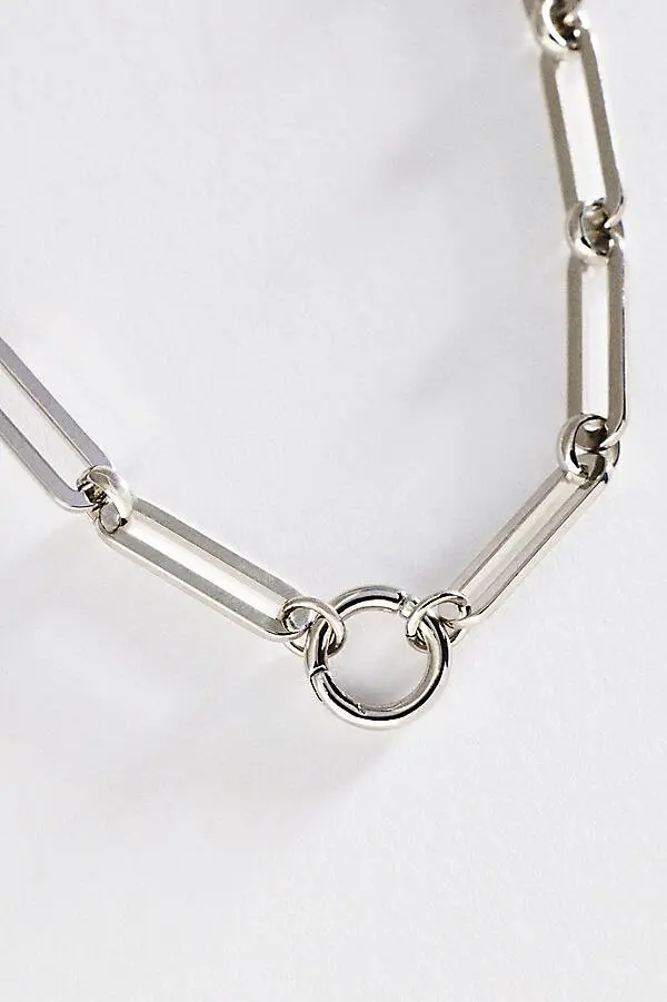 Anthropologie Paperclip Cha Necklace
