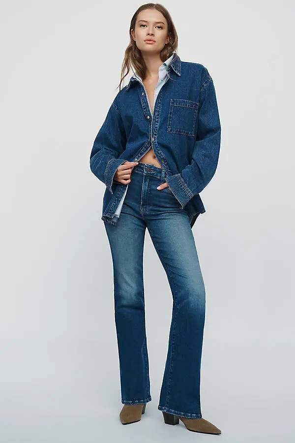 GOOD AMERICAN Soft Tech Good Classic High Rise Bootcut Jeans
