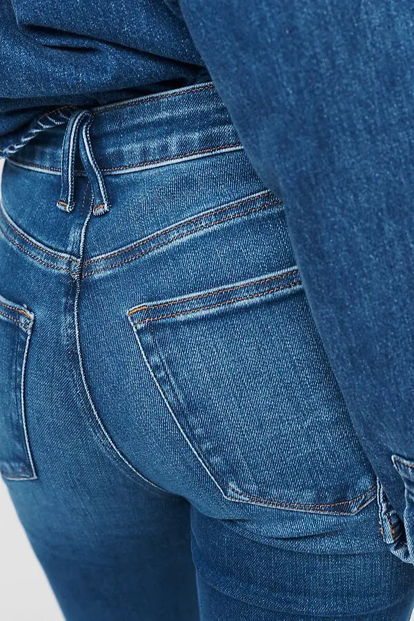 GOOD AMERICAN Soft Tech Good Classic High Rise Bootcut Jeans