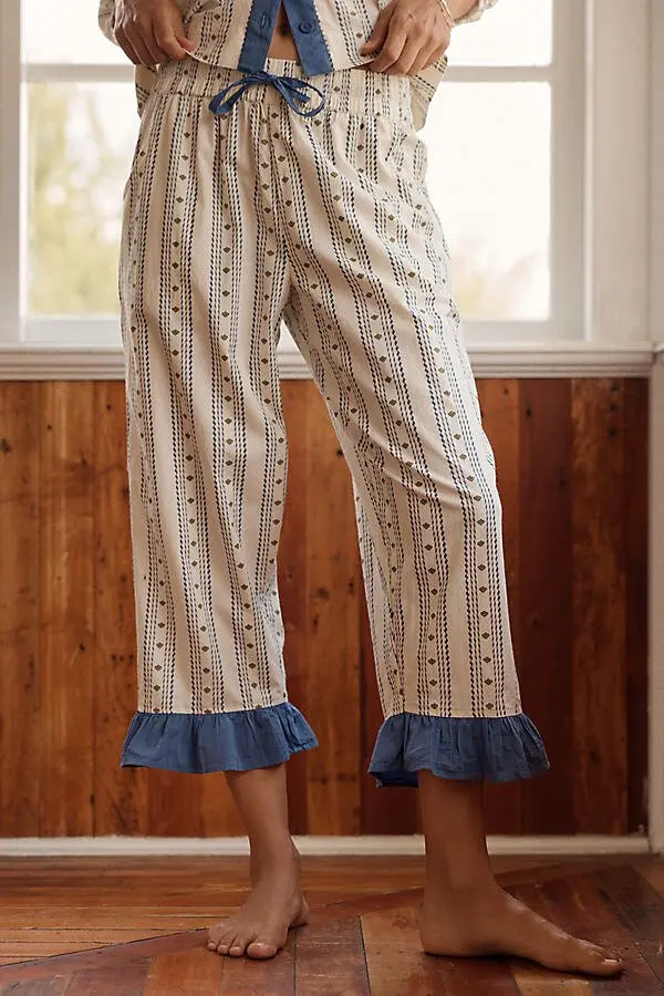 TBCO 100% Cotton Ruffled Pajama Set