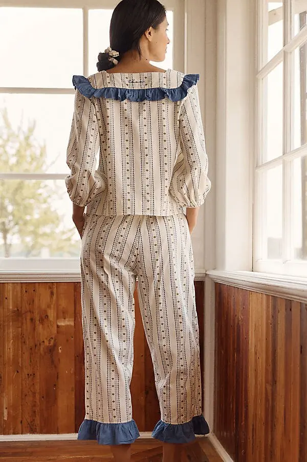 TBCO 100% Cotton Ruffled Pajama Set