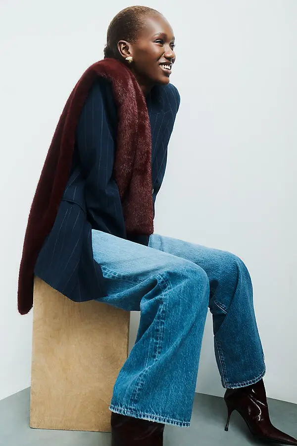 Ag Adria Low Rise Wide Leg Jeans - Jive