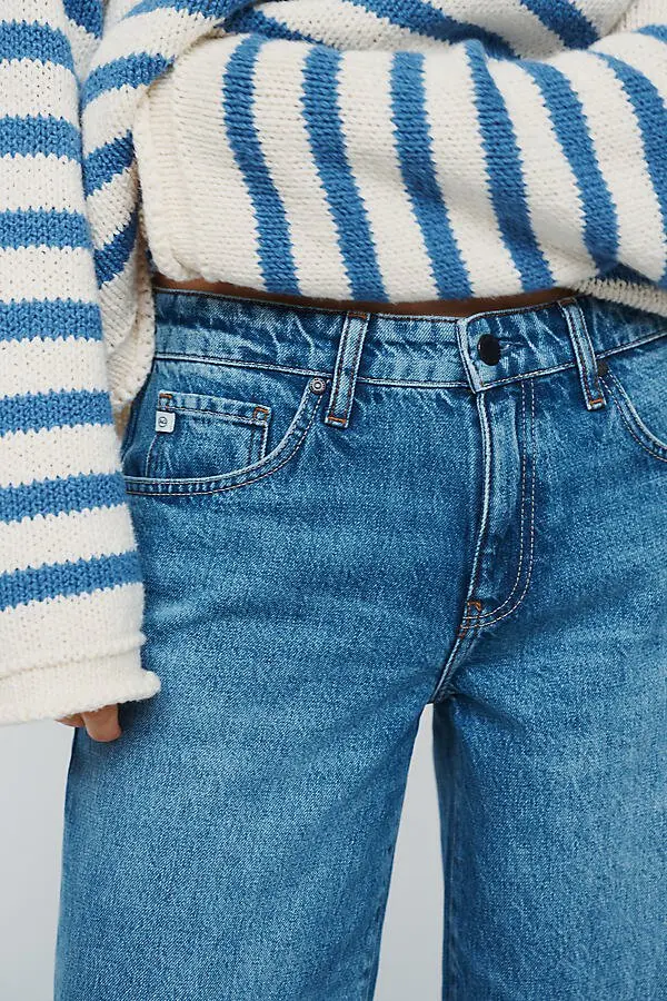 Ag Adria Low Rise Wide Leg Jeans