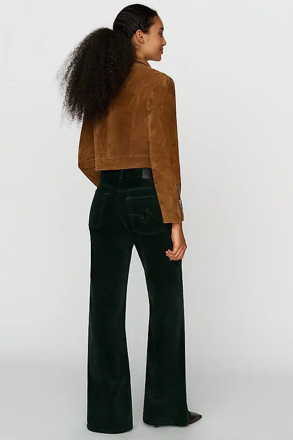 Ag Georgie Velvet Mid Rise Flare Jeans