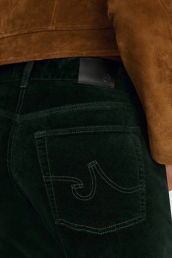 Ag Georgie Velvet Mid Rise Flare Jeans
