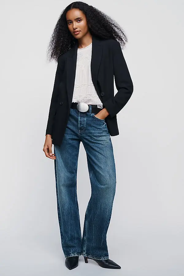 Ag Billie Mid Rise Straight Leg Jeans
