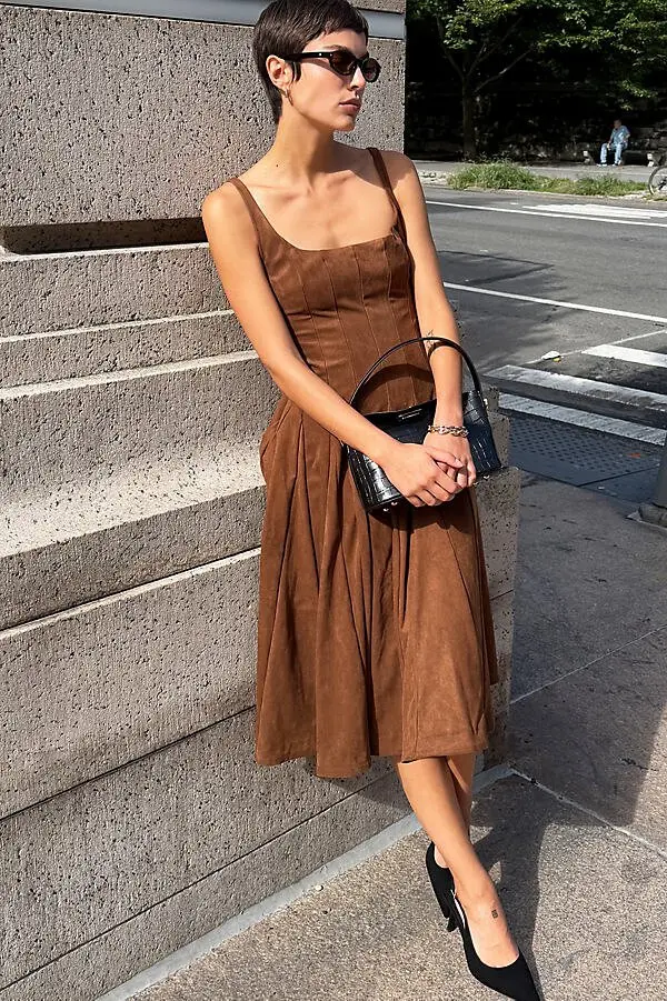 MAEVE Tarryn Fit & Flare Midi Dress