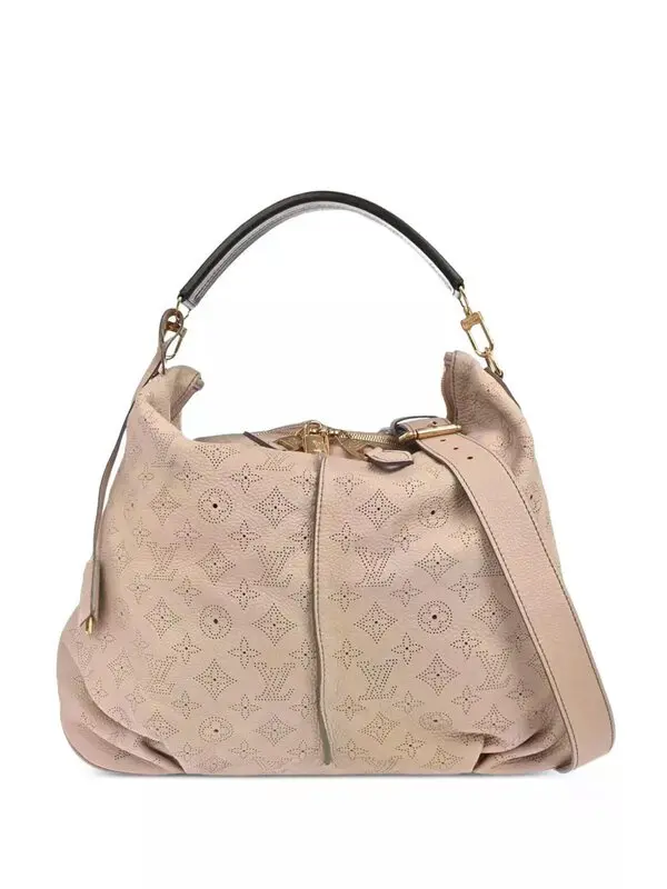LOUIS VUITTON Mahina Selene Mm Leather Tote Bag - Neutrals