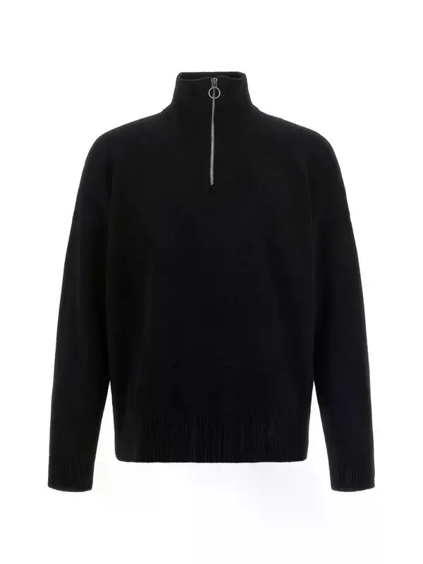 LARMERI STUDIO Half-zip High-neck Sweater