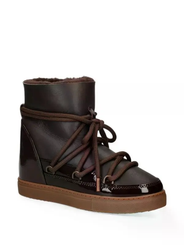 Inuikii Lace-up Patent-leather Boots