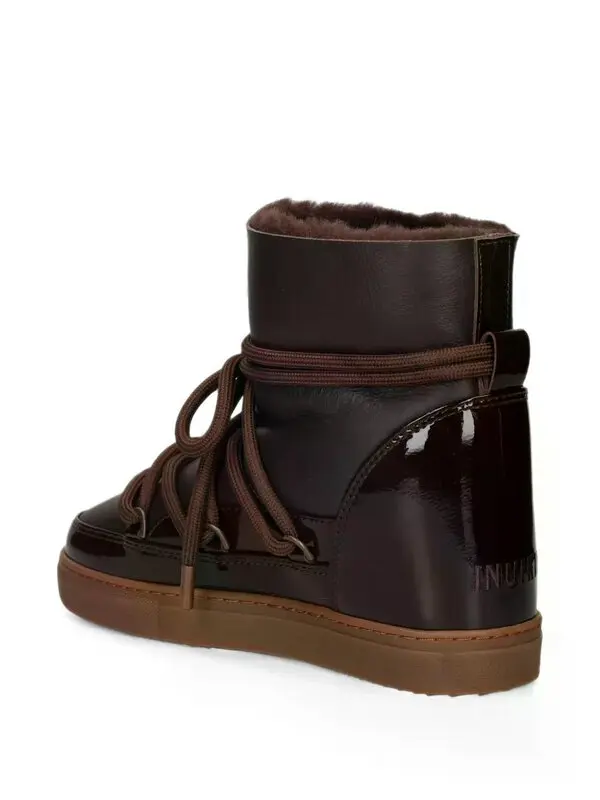Inuikii Lace-up Patent-leather Boots