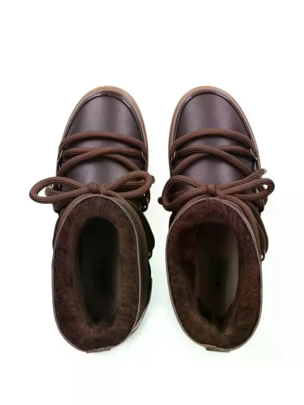 Inuikii Lace-up Patent-leather Boots
