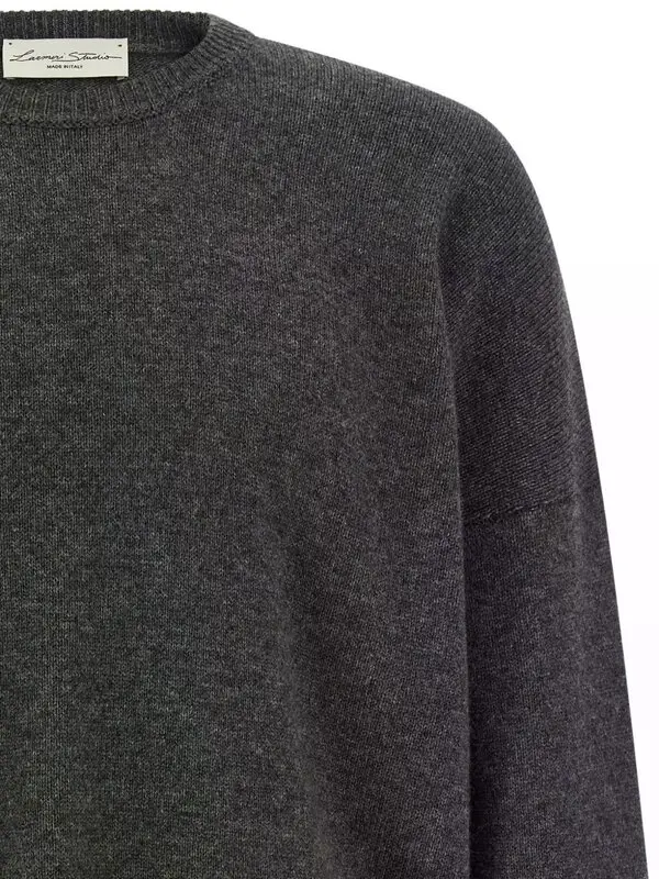 LARMERI STUDIO Dropped-shoulder Crew-neck Sweater