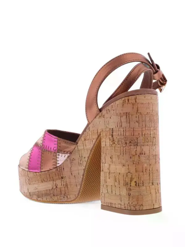 INUOVO Patchwork Platform Sandals