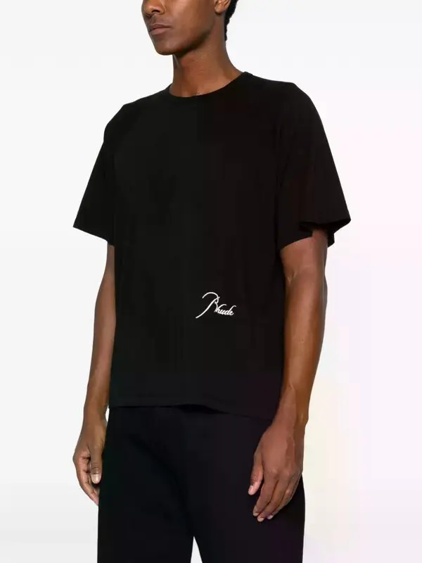 RHUDE Logo-print Raglan-sleeve T-shirt