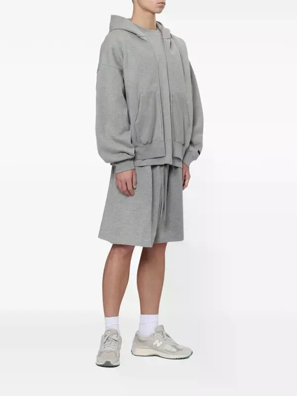 ESSENTIALS Logo-print Zip-up Hoodie