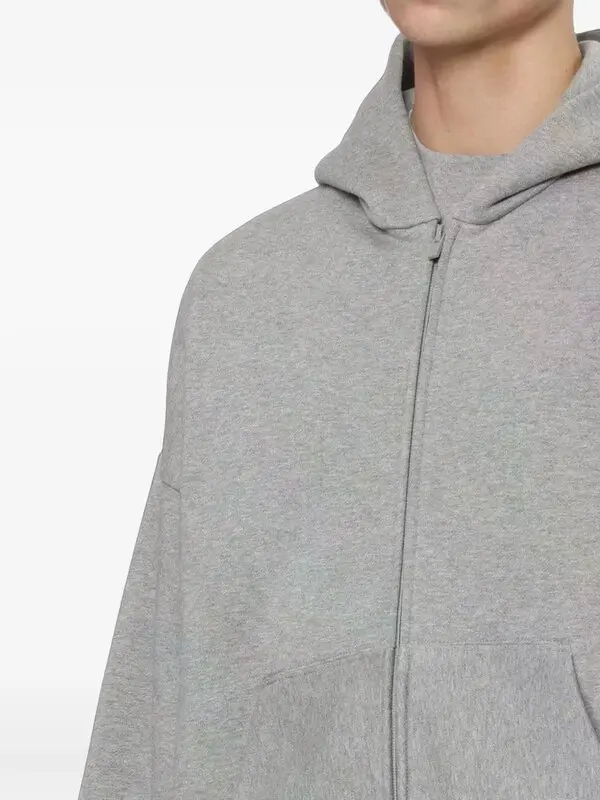 ESSENTIALS Logo-print Zip-up Hoodie