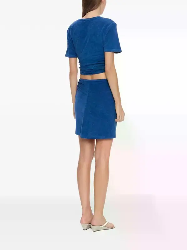 Christopher Esber Looped Back Ruched Orbit Mini Skirt