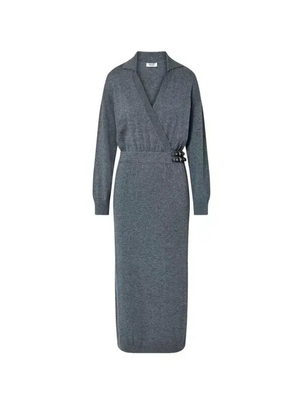 Liu Jo Dress In Knit With Buckles