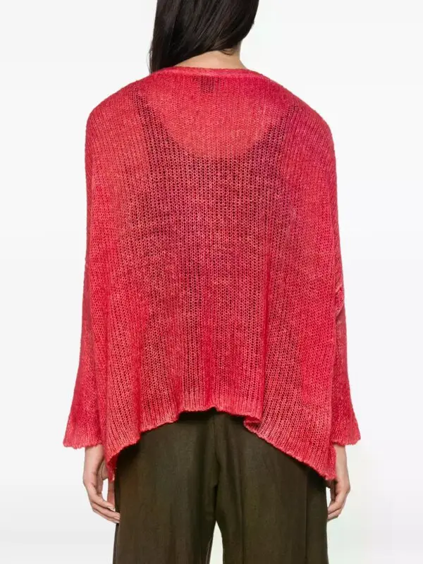 AVANT TOI Open-knit V-neck Sweater
