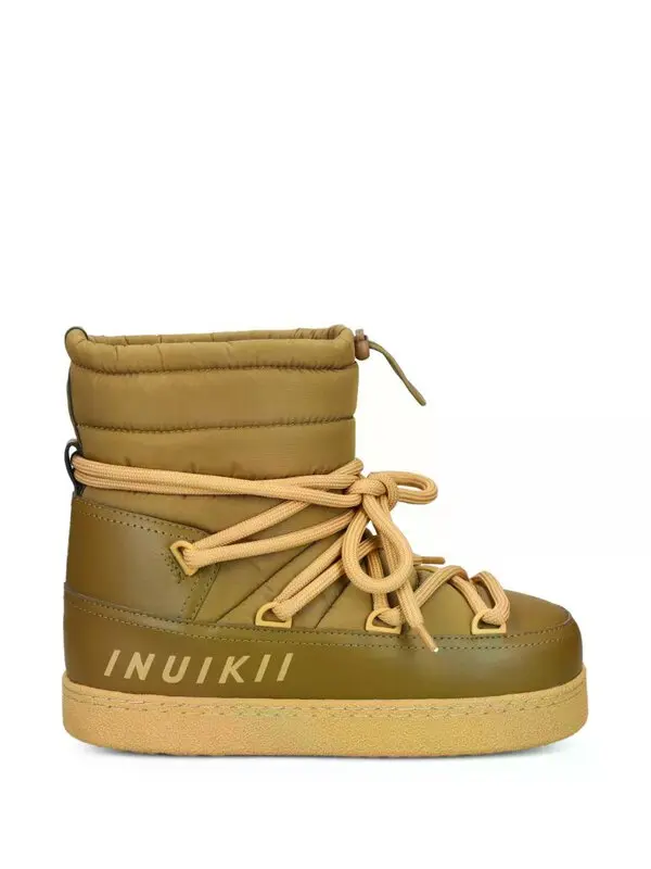 Inuikii Quilted Lace-up Boots - Brown