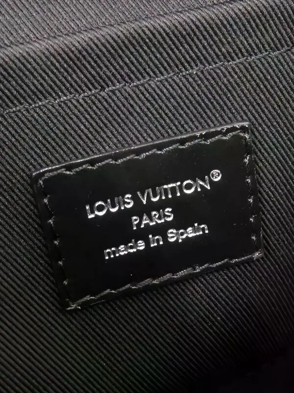 LOUIS VUITTON 2021-2026 Glossy Calfskin Keepall Cargo Bandouliere 25 Satchel - Black